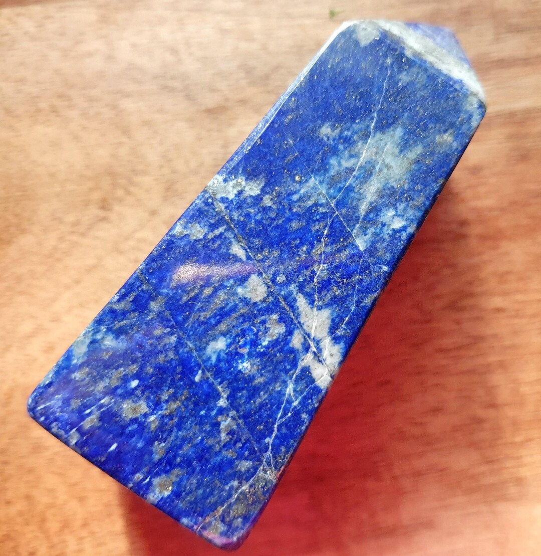 Lapiz Lazuli Tower, 4 Sided Lapiz Lazuli Point, Throat Chakra - Etsy