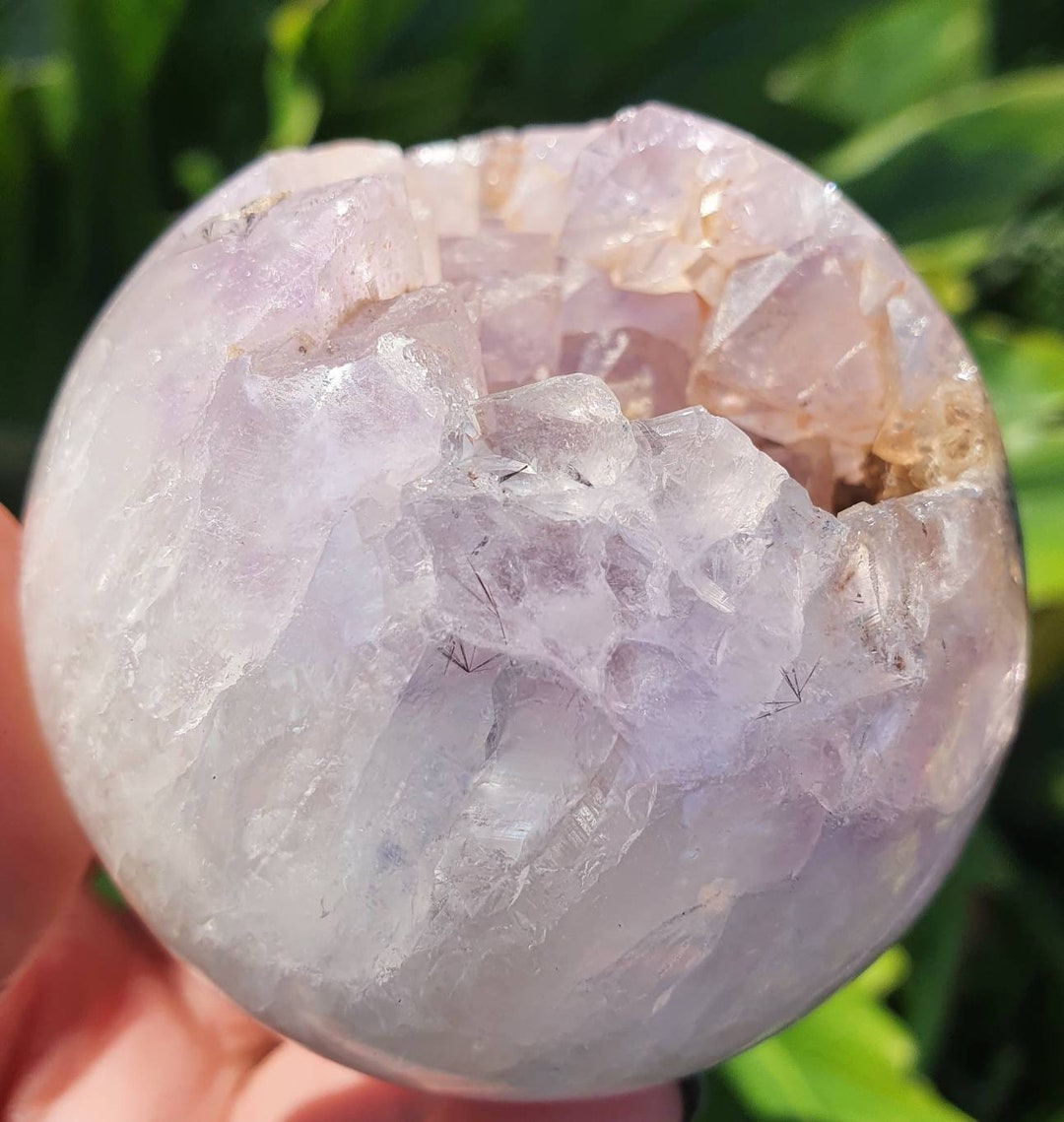 Jelly Agate With Amethyst Geode Sphere From Brazil, Agate Amethyst ...