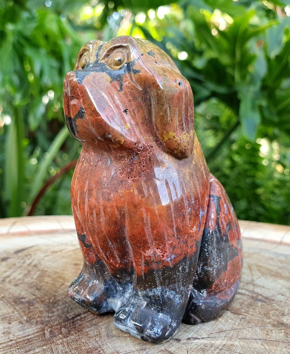 Large Ocean Jasper Dog Large Handcarved Dog Handcarved Dog | Etsy