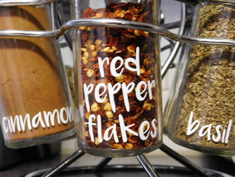 Choose Your Own Set - Spice Labels - Vinyl - Choose Your Choice of ...