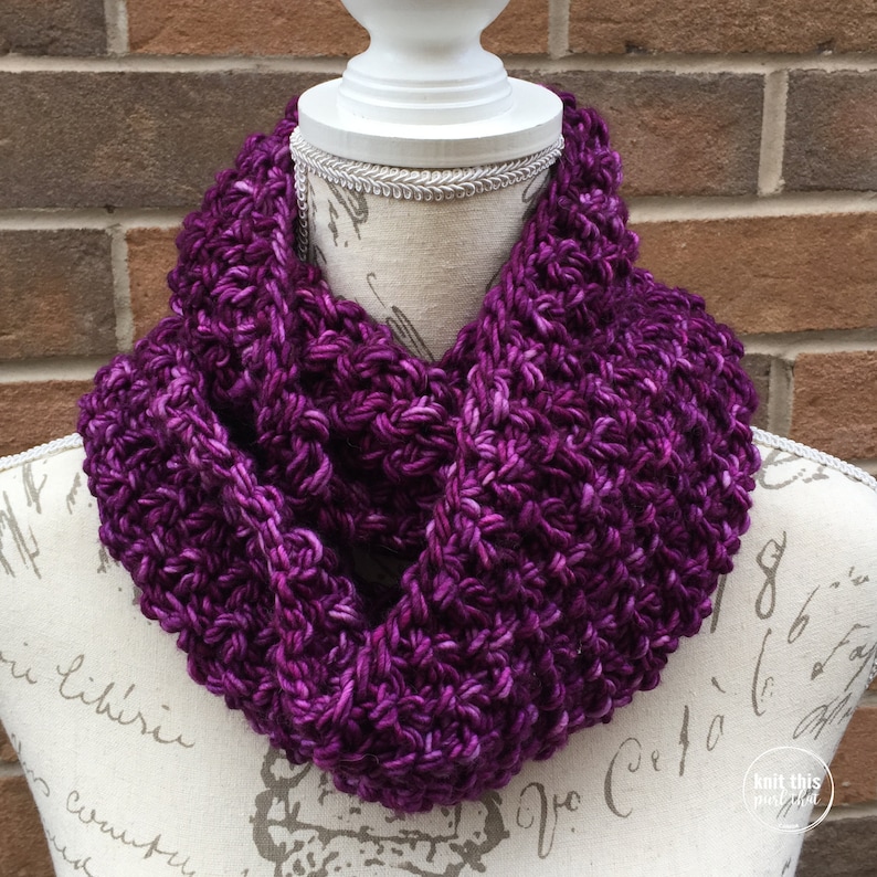 KNITTING PATTERN Infinity Scarf Knitting Pattern Cowl | Etsy