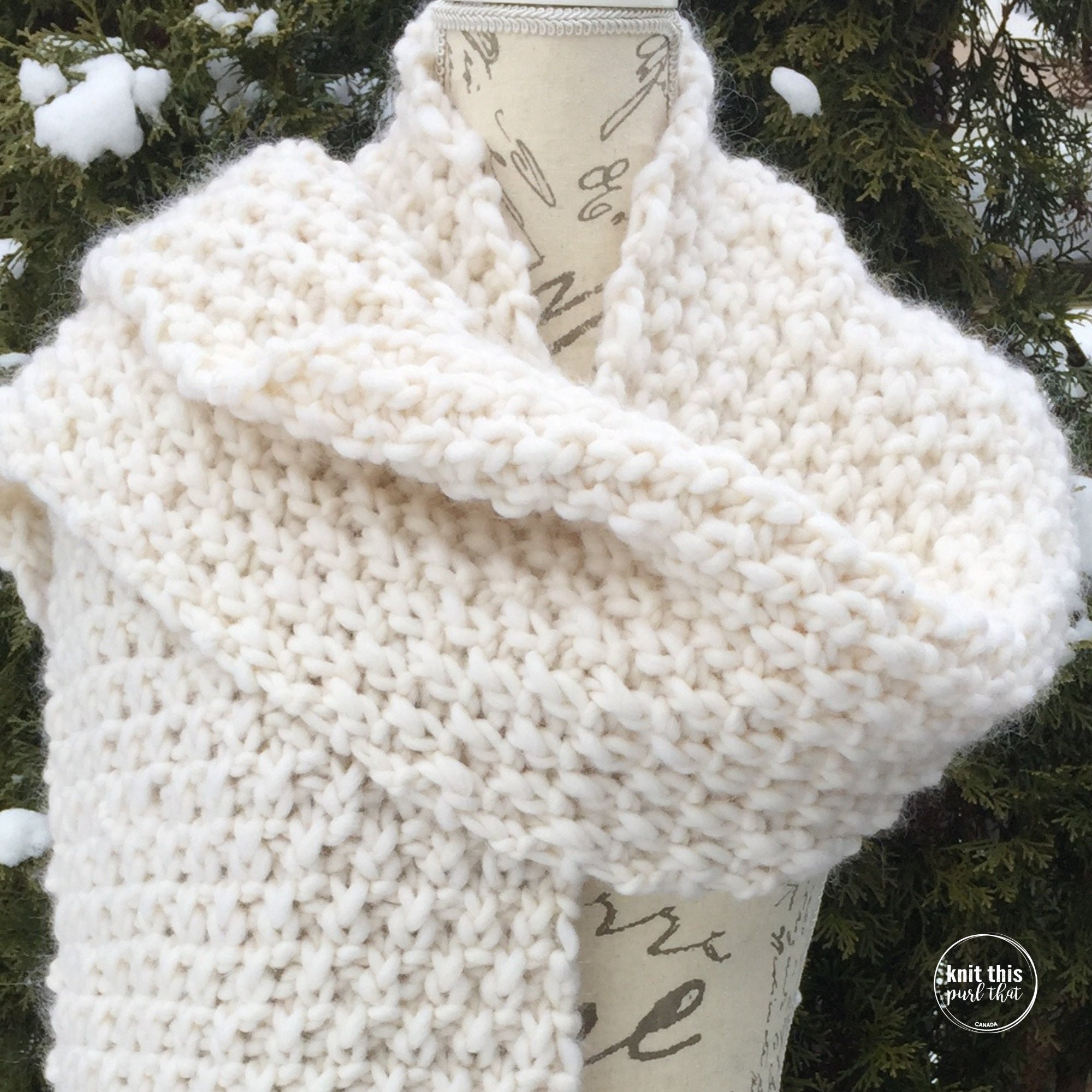 KNITTING PATTERN / Scarf Knitting Pattern / PDF Download / | Etsy