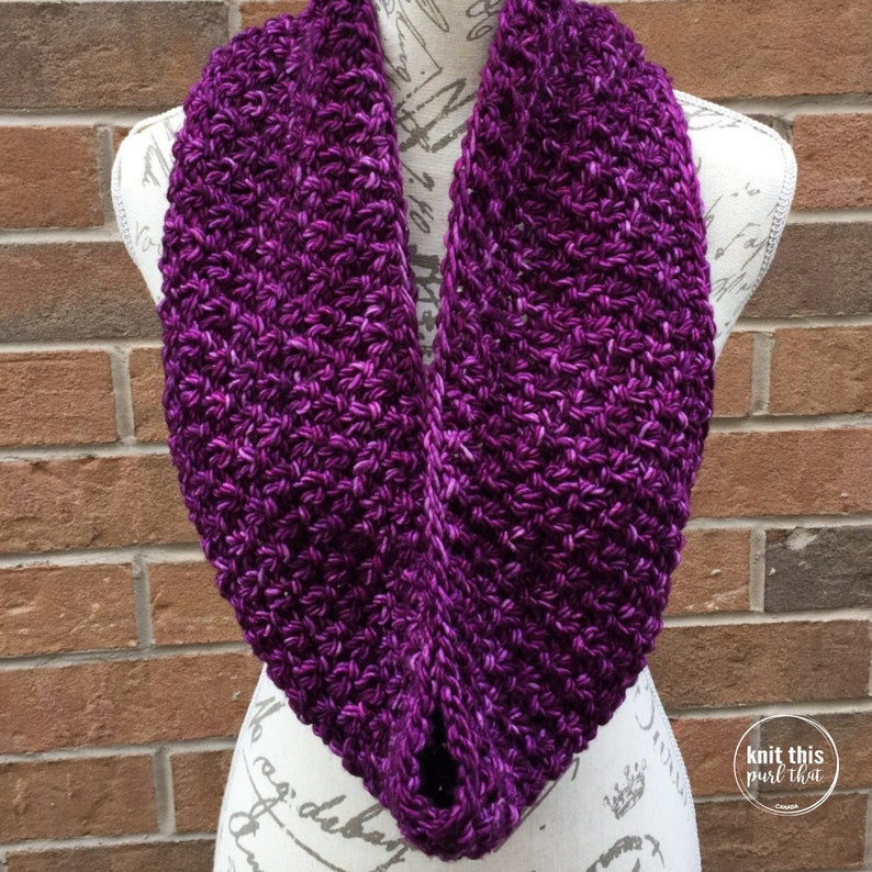 KNITTING PATTERN Infinity Scarf Knitting Pattern Cowl | Etsy