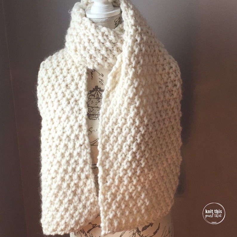 KNITTING PATTERN / Scarf Knitting Pattern / PDF Download / | Etsy