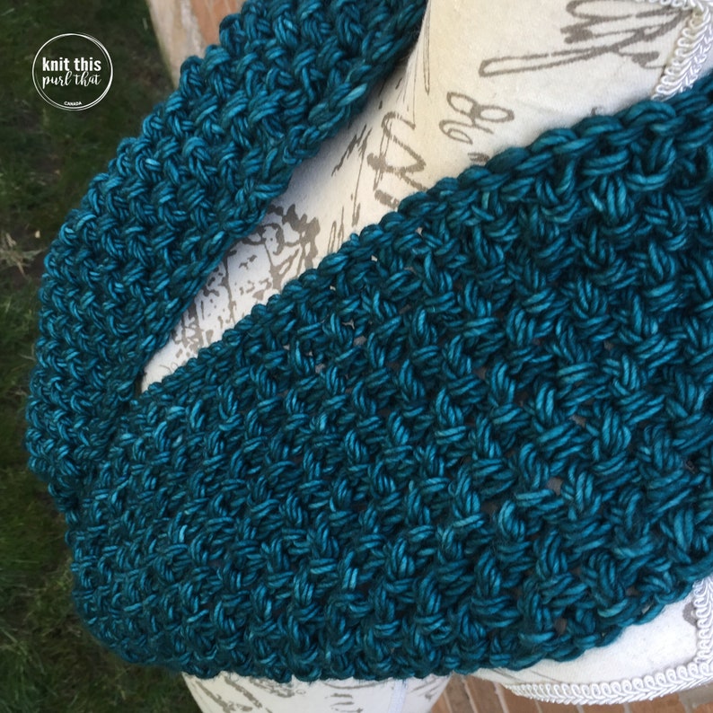 KNITTING PATTERN Infinity Scarf Knitting Pattern Cowl | Etsy