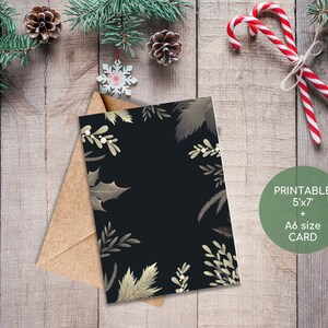 Best Wishes Christmas Printable Card. Creative and Unique Winter ...