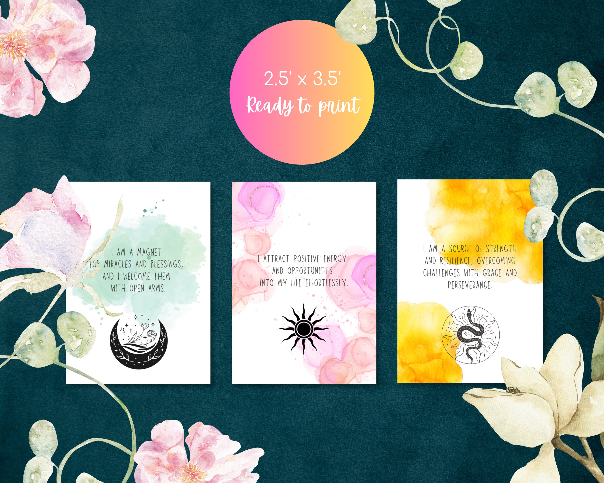 Manifestation Cards. 77 Digital Printable Cards. Whispers of the Soul ...