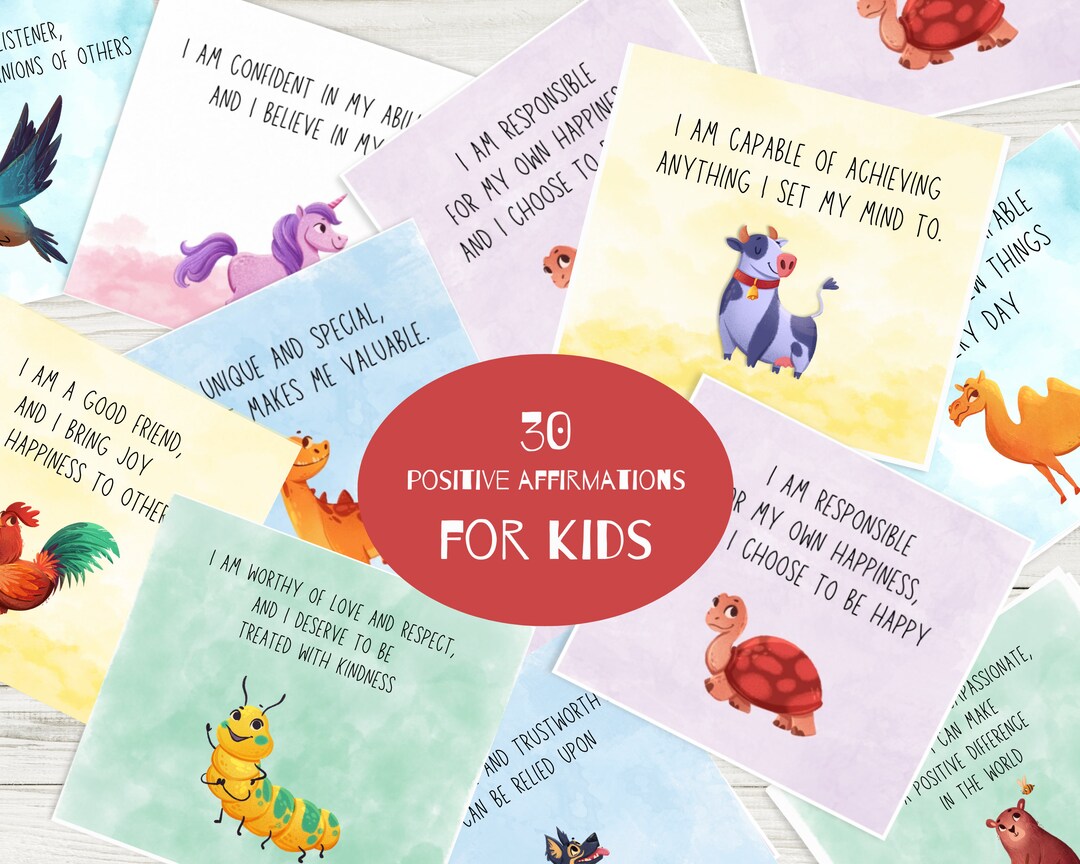 30 Positive Affirmations for Kids. Motivational Quotes to Inspire Your ...