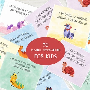 30 Positive Affirmations for Kids. Motivational Quotes to Inspire Your ...