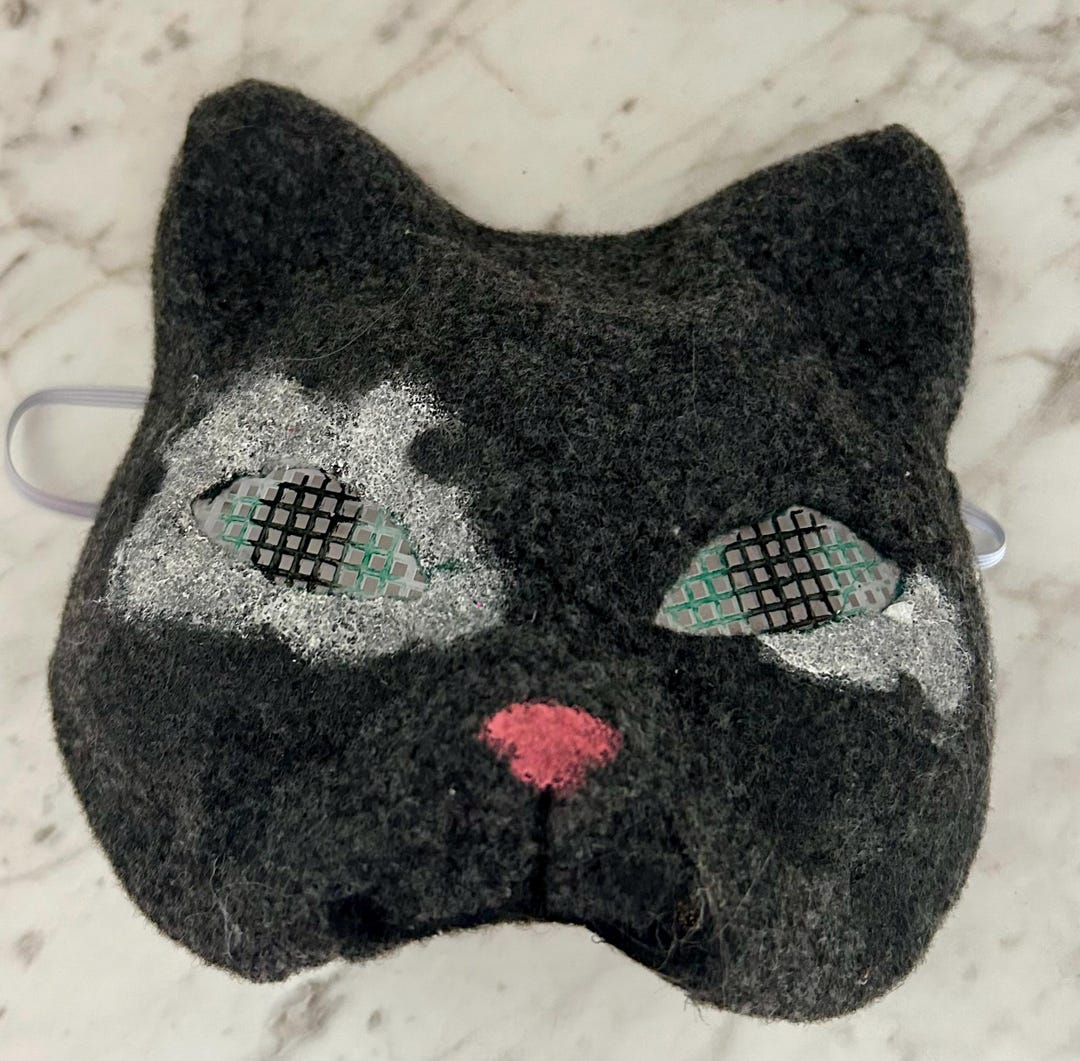 Felted Cat Mask-free Shipping - Etsy