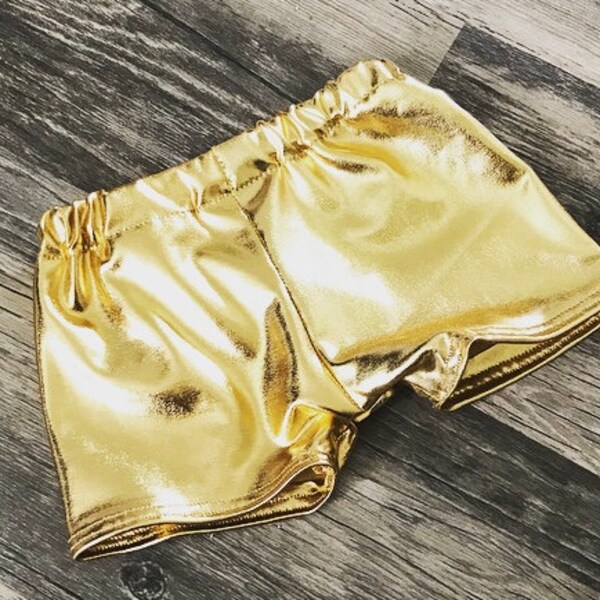 Gold Shorts - Etsy