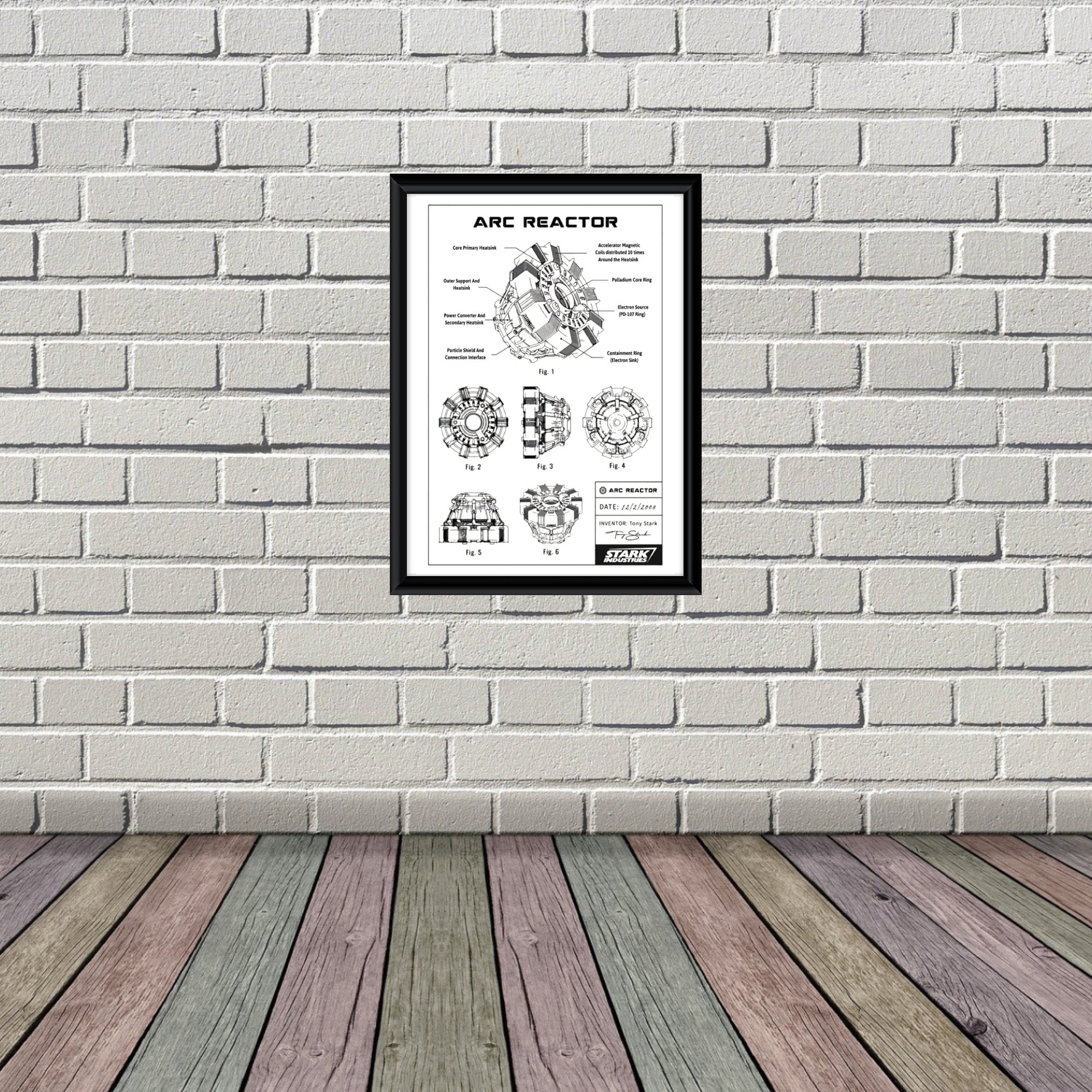 Iron Man’s Arc Reactor. Arc Reactor Diagram, Nuclear Fusion Print, A4 ...