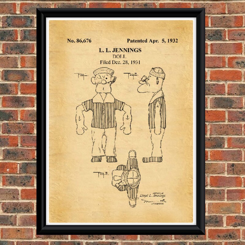Cartoon Patent - Etsy