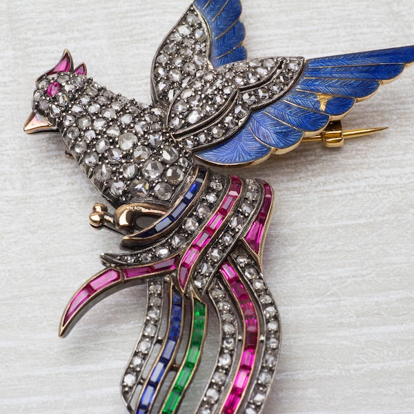 Bird Brooch - Etsy