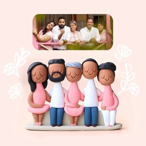 Custom Family Portrait - Clay Figures - Personalized Art - Etsy