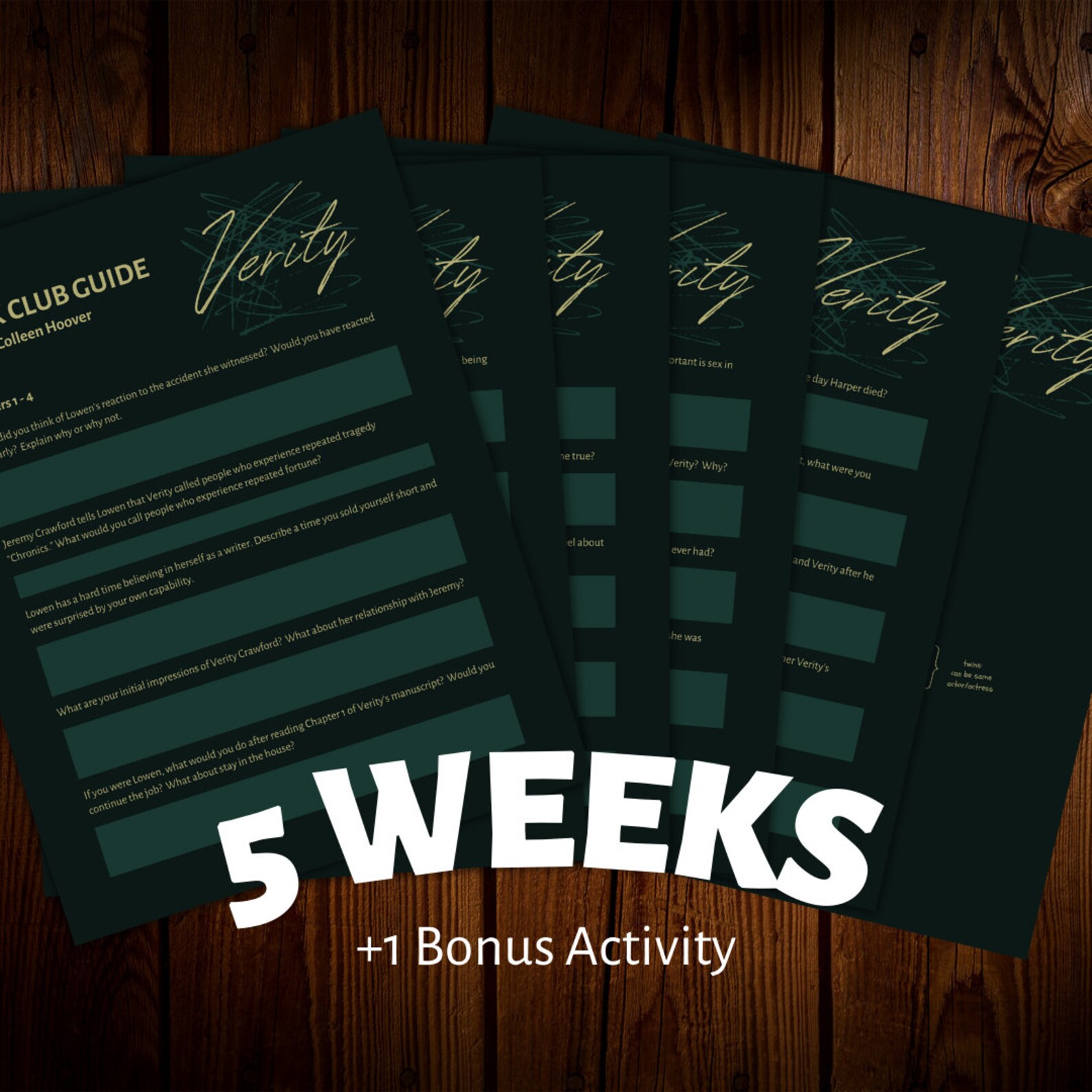 Verity by Colleen Hoover Book Club Guide - Etsy