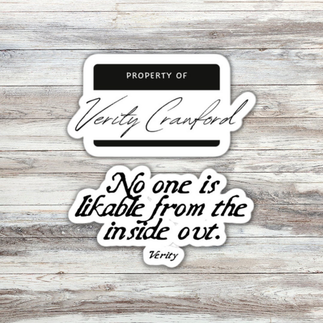 Verity by Colleen Hoover Stickers - Etsy