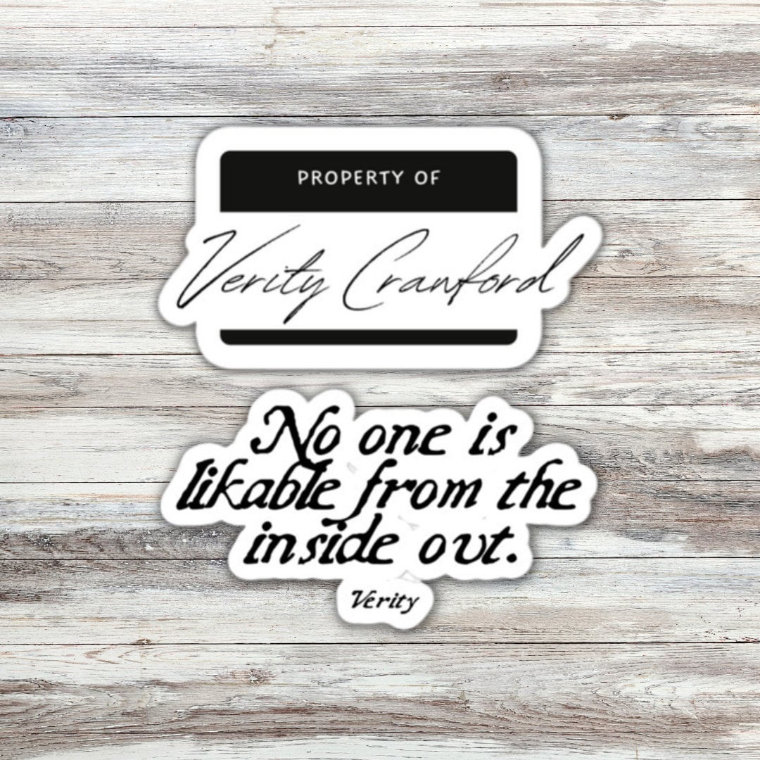 Verity by Colleen Hoover Stickers - Etsy
