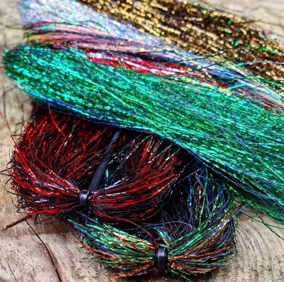 Shimmer Flash - Choose Colour - Fly Tying Materials - Krinkle - Etsy