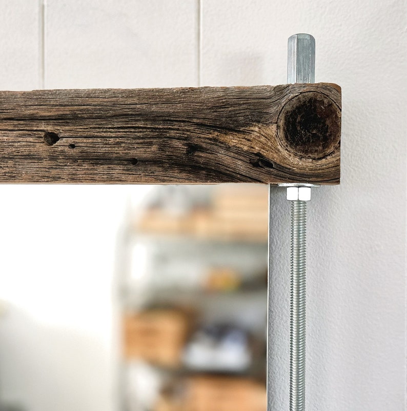 Rustic Farmhouse Reclaimed Wood Wall Mirror Antique, Wood Wall Mirror ...