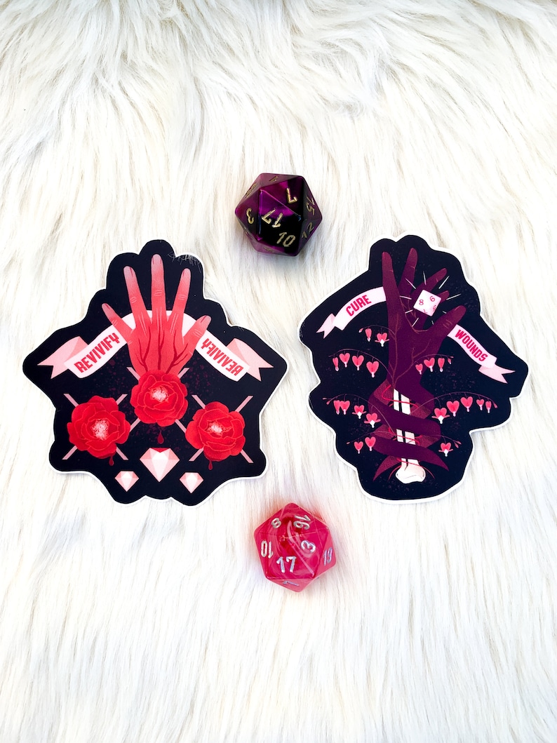 Spell Stickers Dungeons and Dragons DND - Etsy