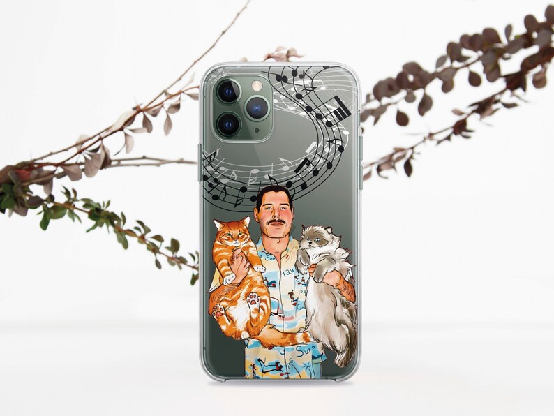 Big Red Cat Iphone X Case Grey Cat Iphone XR Case Freddie - Etsy