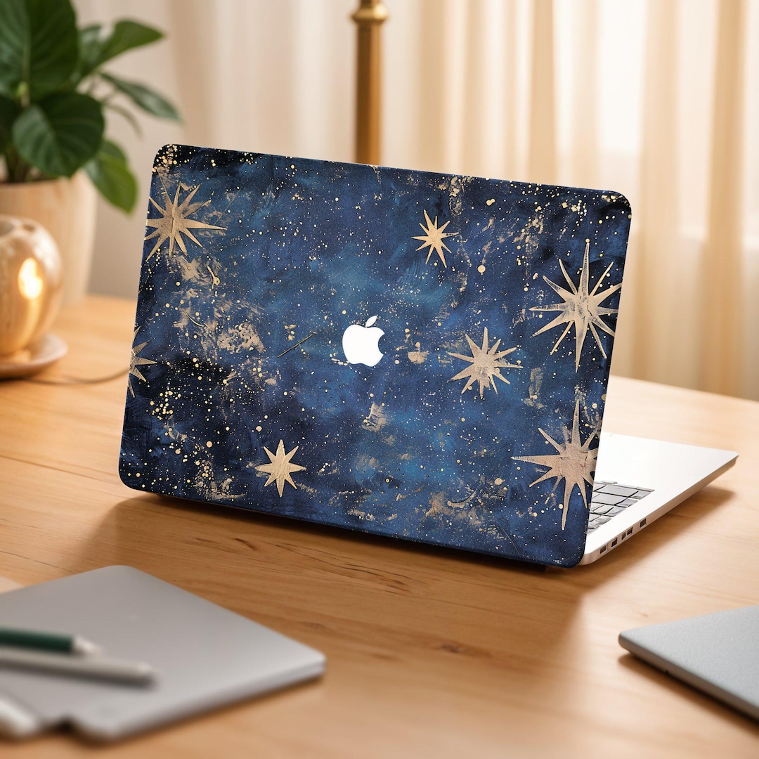 Celestial MacBook Air Case, Personalized Starry Night Hard Cover for M1 ...
