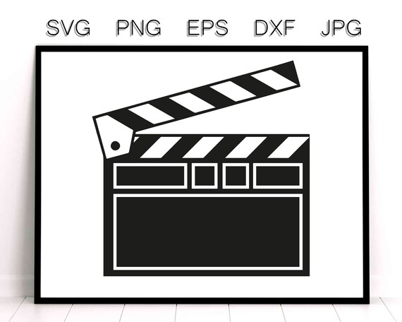 Filming Logo Action Clapper Sign SVG Vector File to Download - Etsy