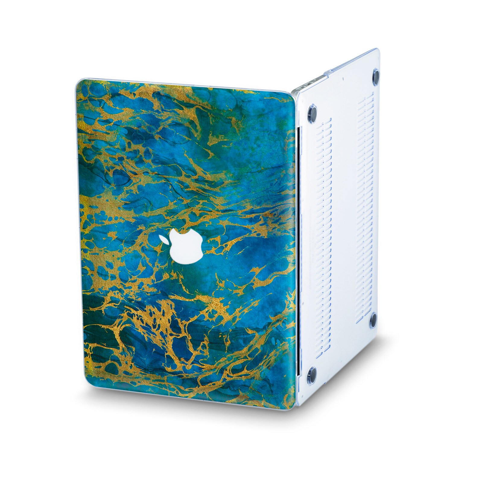 Gold Aqua Marble MacBook Air 11 13 Case Blue Marble MacBook | Etsy