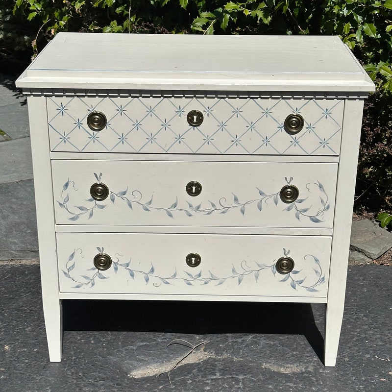 Painted Chest - Etsy