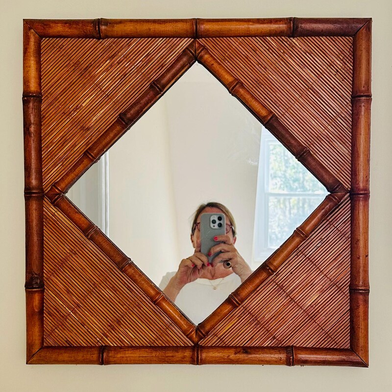 Bamboo Mirror - Etsy