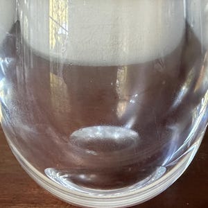 Mid-century Modern Steuben Crystal Vase Signed 10" Tall Sheared Rim Bud ...