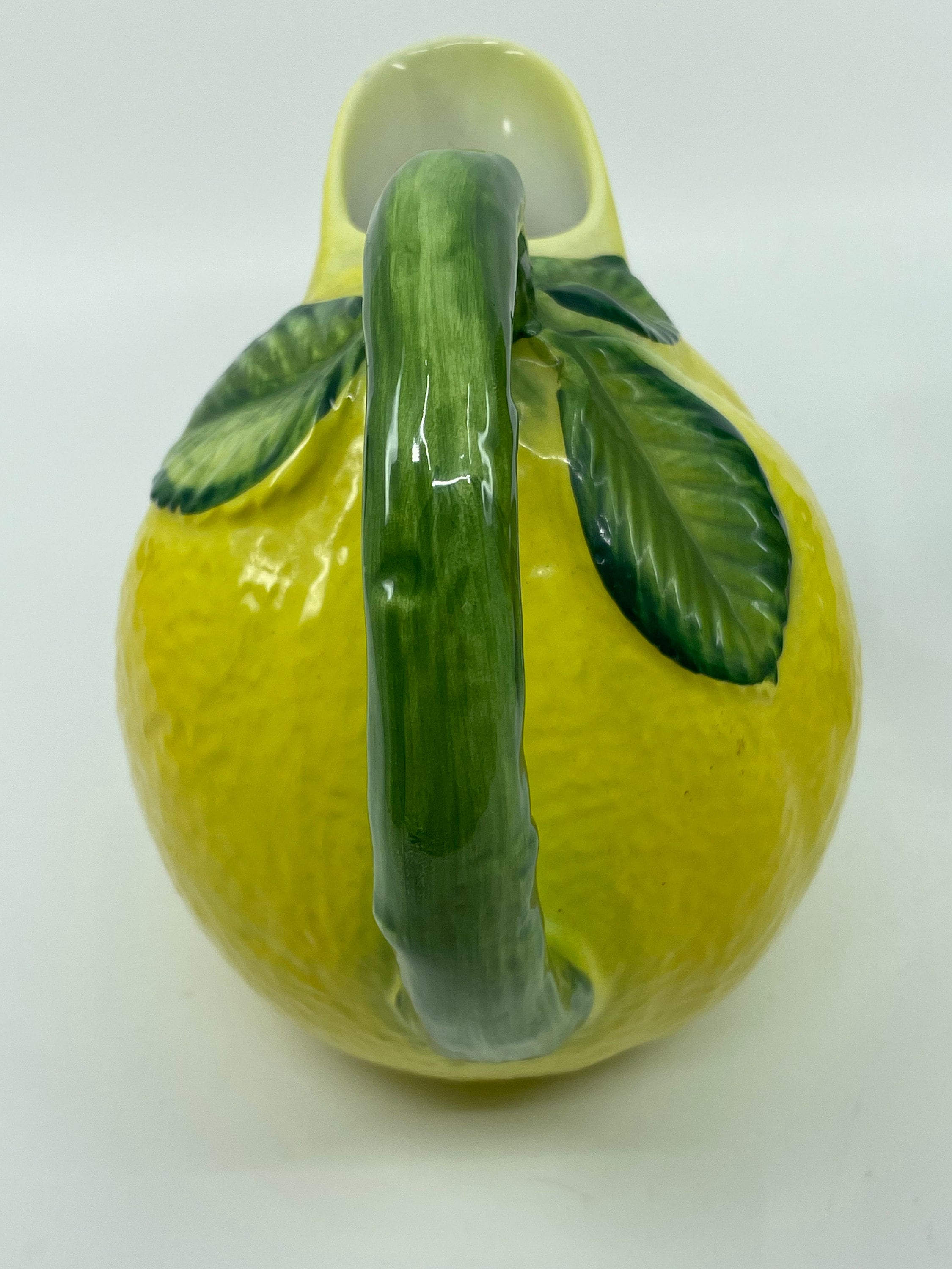 Vintage Italian Lemon Pottery Pitcher and Snack Plate - Etsy