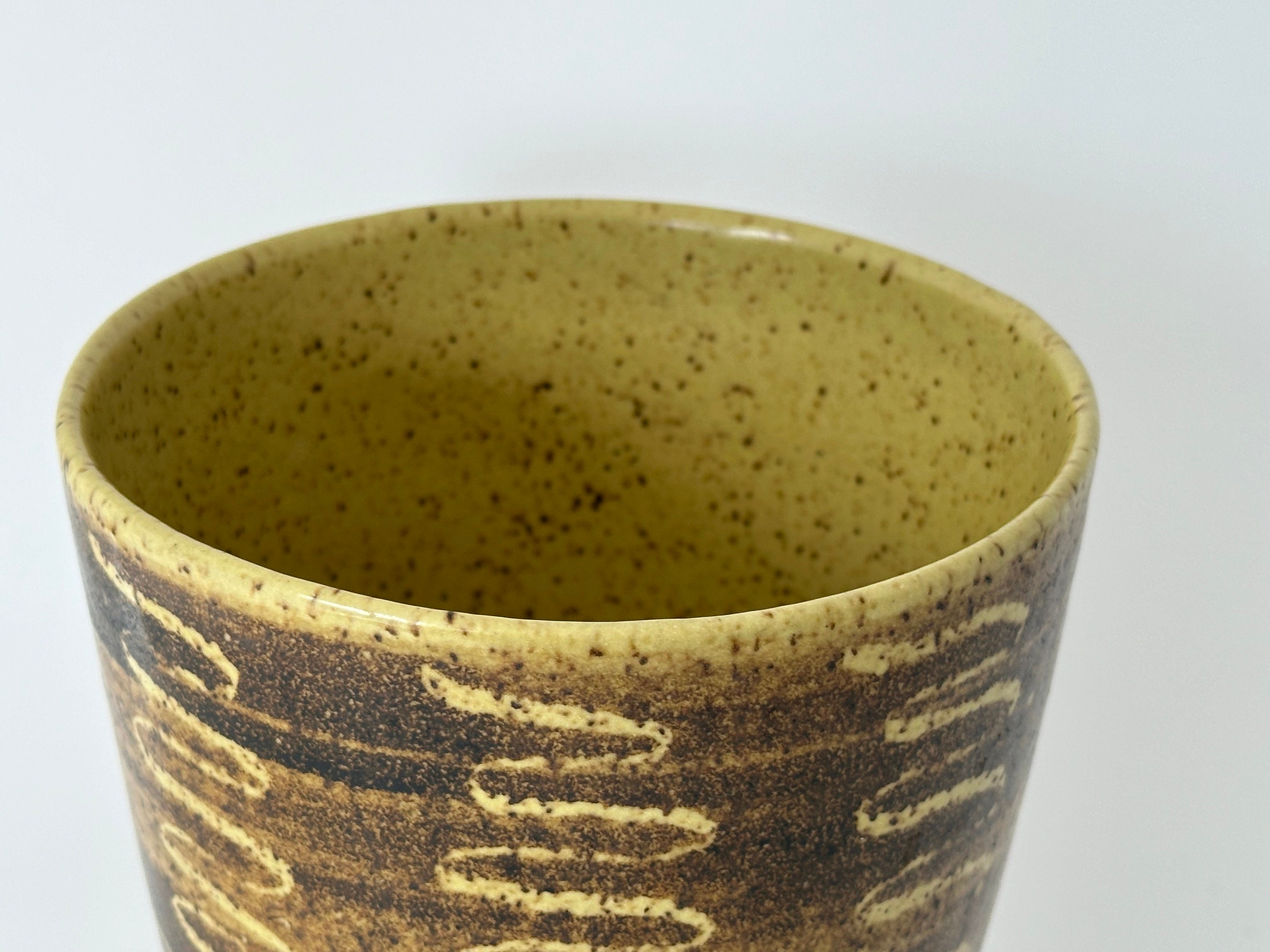 Rare Frank Mann Pottery Vase Mid Century Modern - Etsy