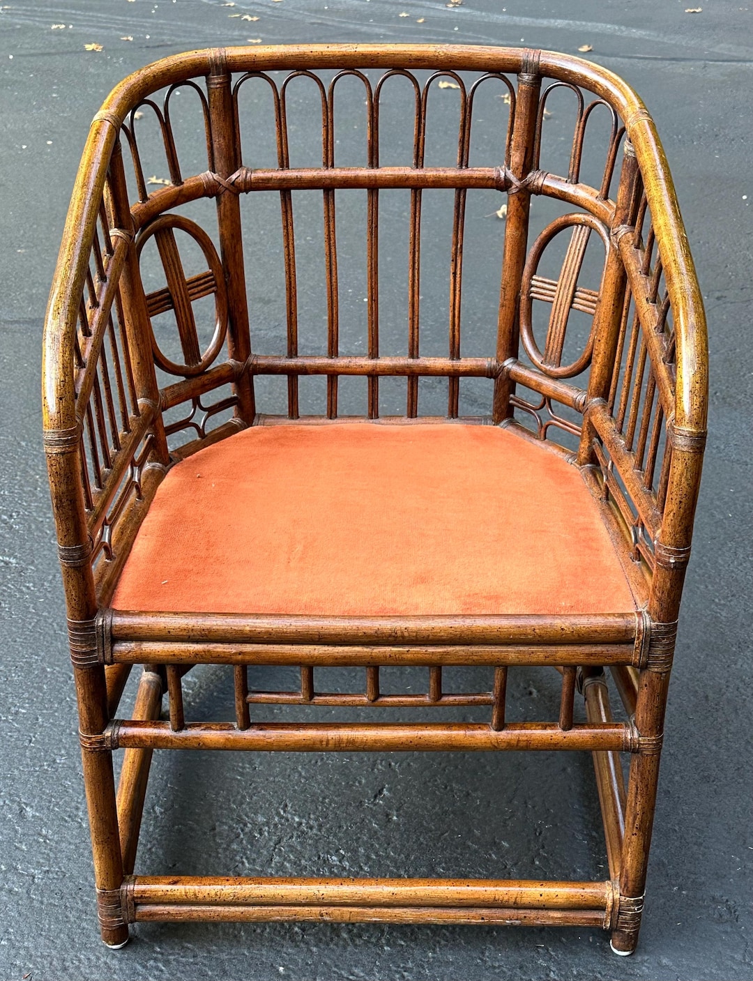 Chinese Chippendale Bamboo Rattan Arm Chair/ Desk Chair - Etsy