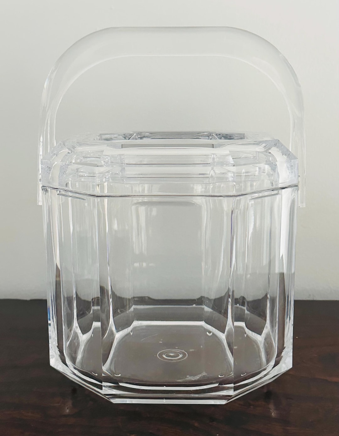 Vintage Lucite Lidded Ice Bucket, Fancy, 1980s - Etsy
