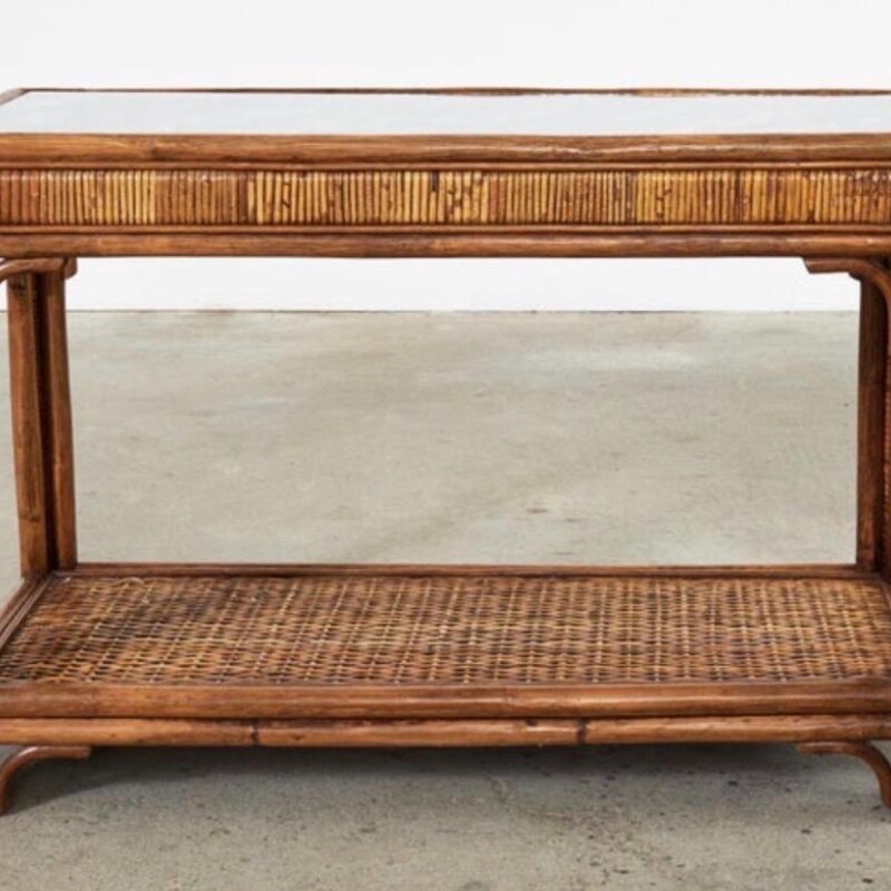 Rattan Console Sofa Table - Etsy