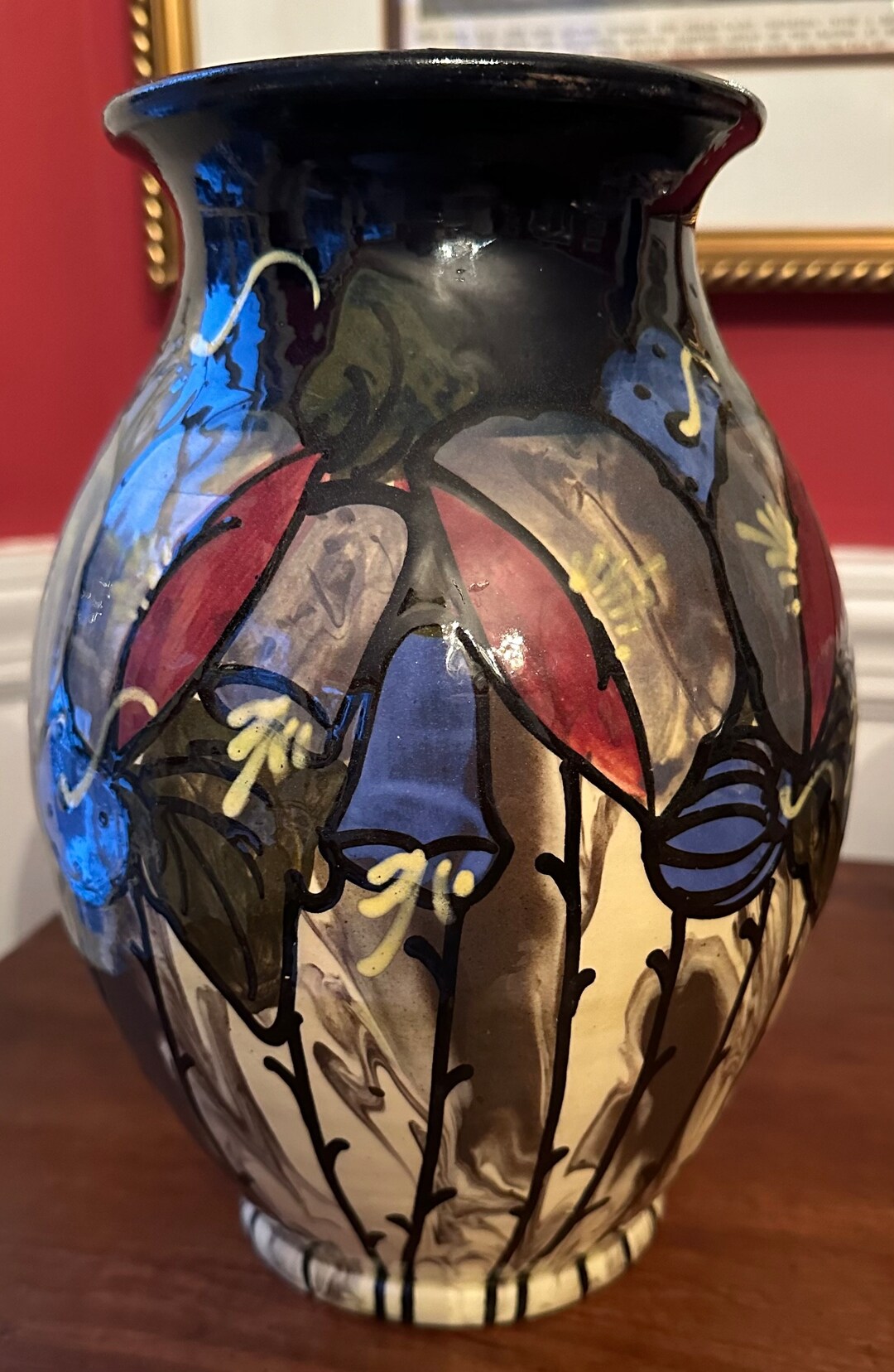 German Carl Gebauer Huber-roethe Art Pottery Vase - Etsy