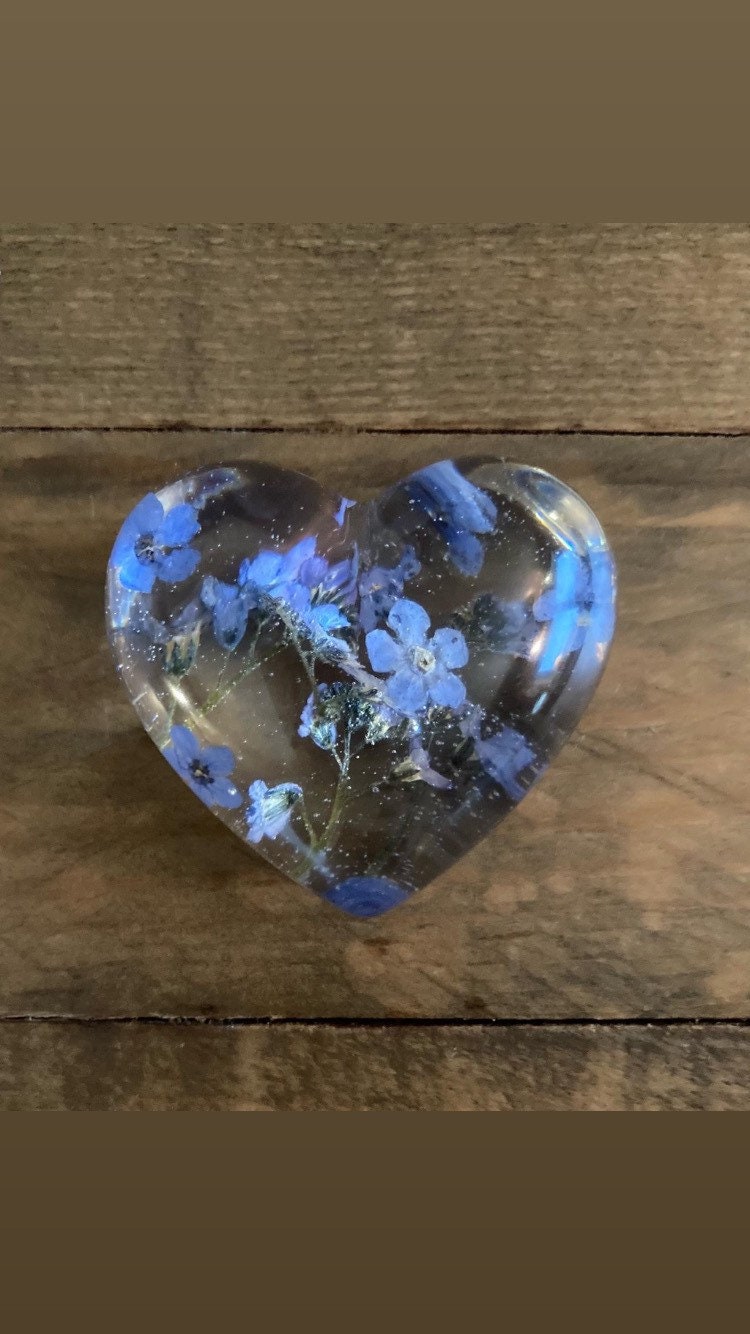 Handmade • Forget-me-not • Pocket • Heart - Etsy UK