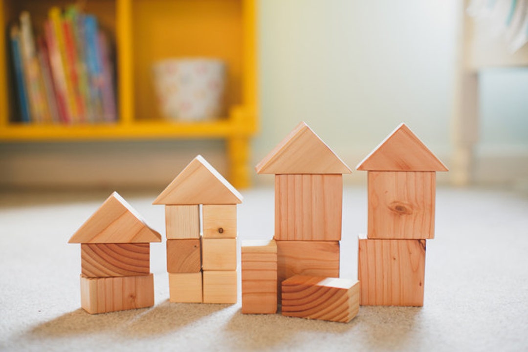 Kids Wooden Blocks-eco Friendly Wooden Blocks-handmade Kids Blocks ...