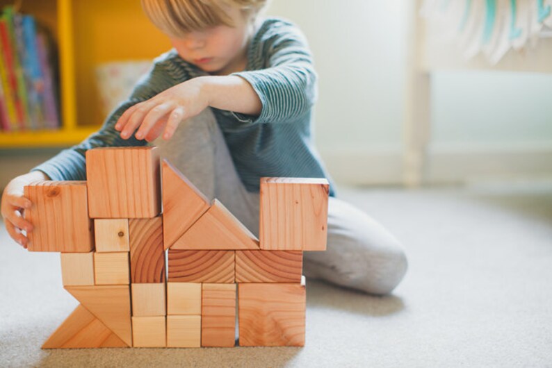 Kids Wooden Blocks-eco Friendly Wooden Blocks-handmade Kids | Etsy