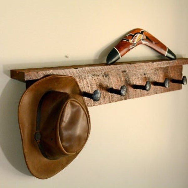 Rustic Coat Rack - Etsy