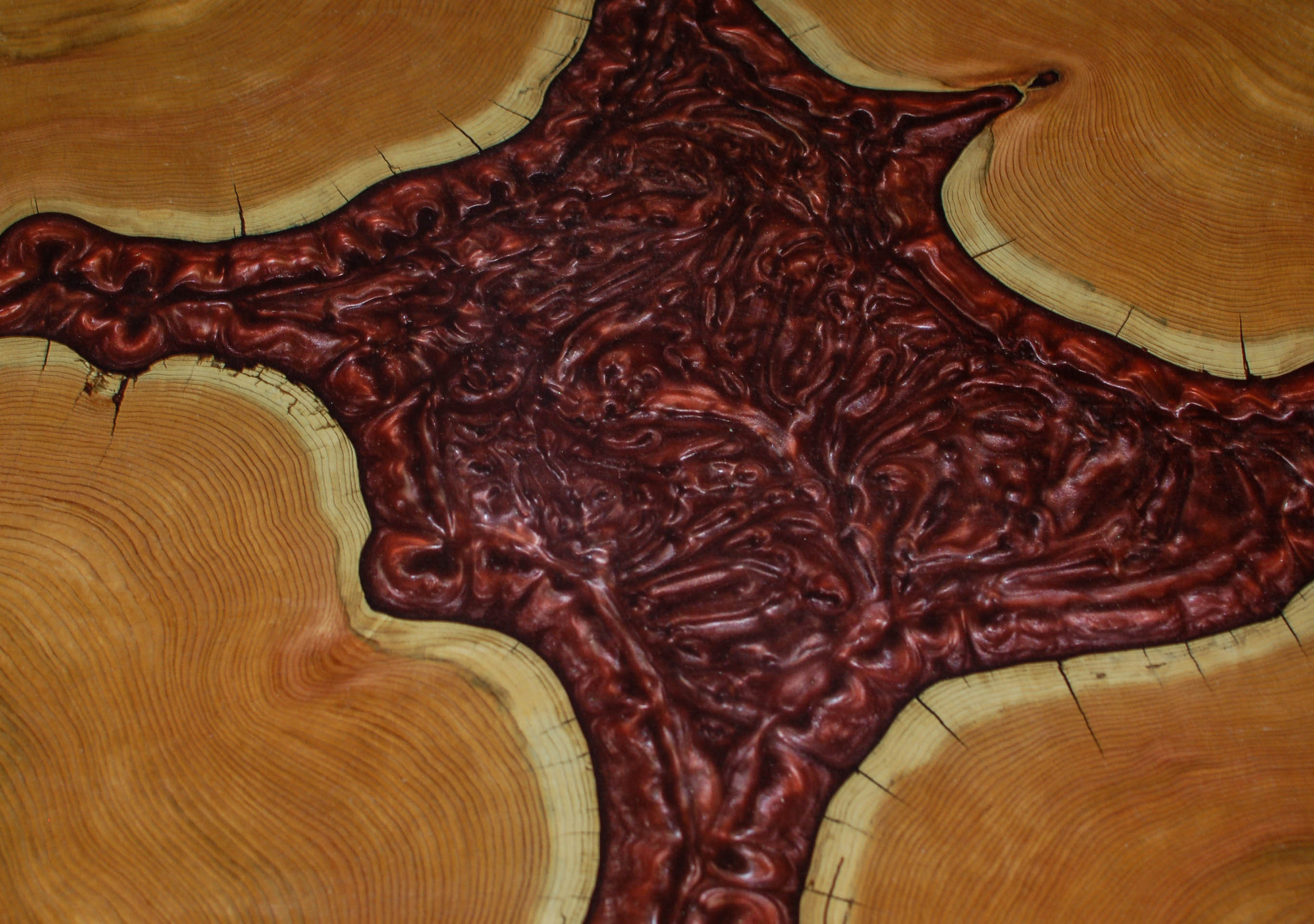 Reclaimed Old Growth Cedar Epoxy Table Sustainable Home Decor Made to ...