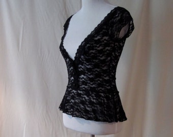 Stretch lace top | Etsy