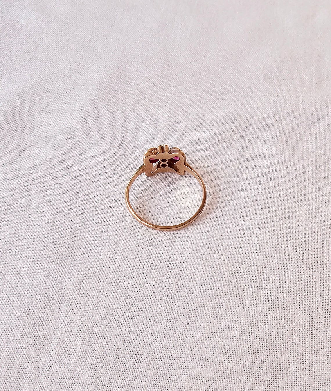 VINTAGE Ruby and Gold Butterfly Ring, 10k - Etsy