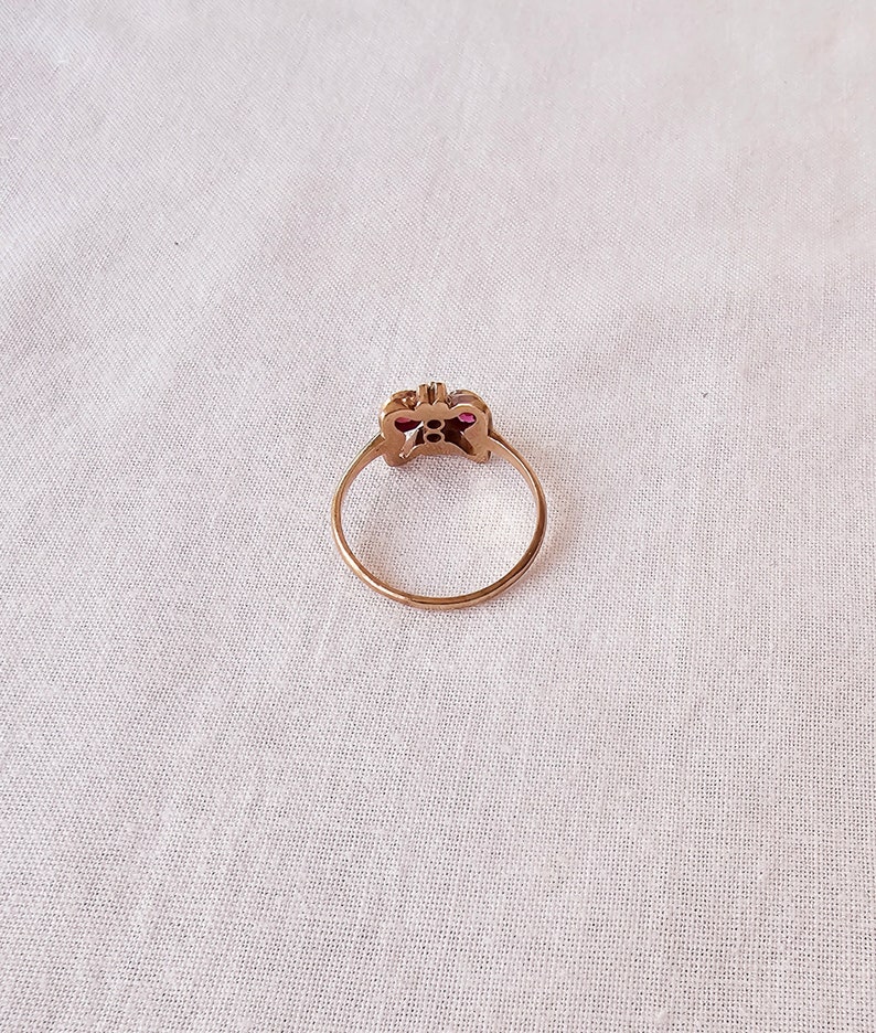 VINTAGE Ruby and Gold Butterfly Ring, 10k - Etsy