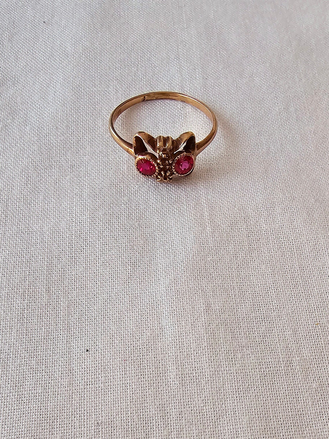 VINTAGE Ruby and Gold Butterfly Ring, 10k - Etsy