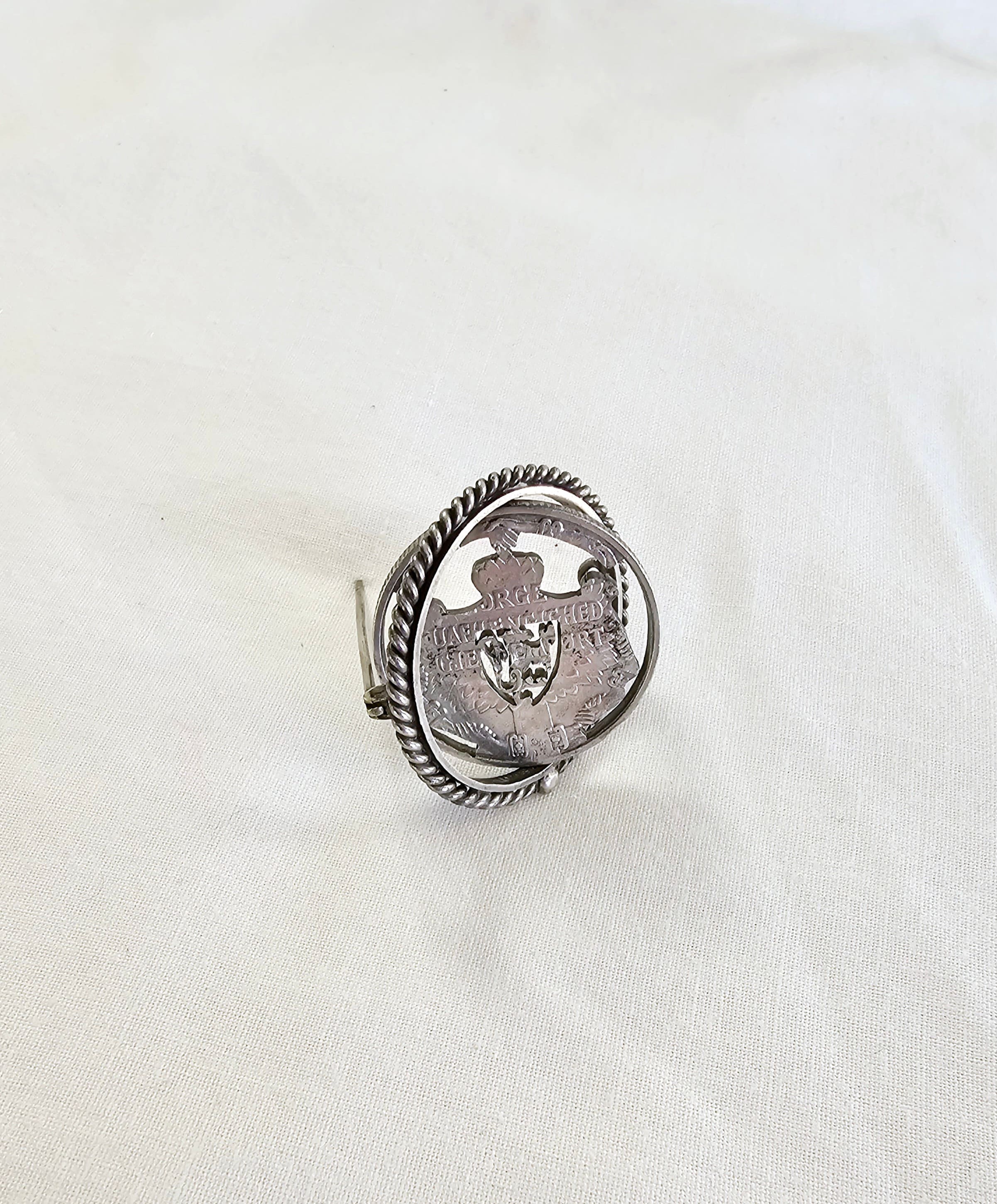 Antique Norwegian Coin Pin, 2 Kroner - Etsy