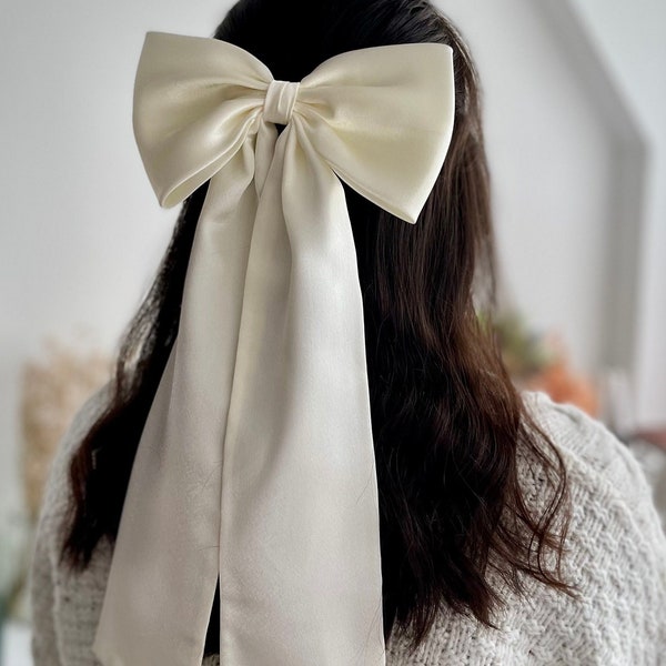 Ivory Satin Bows - Etsy