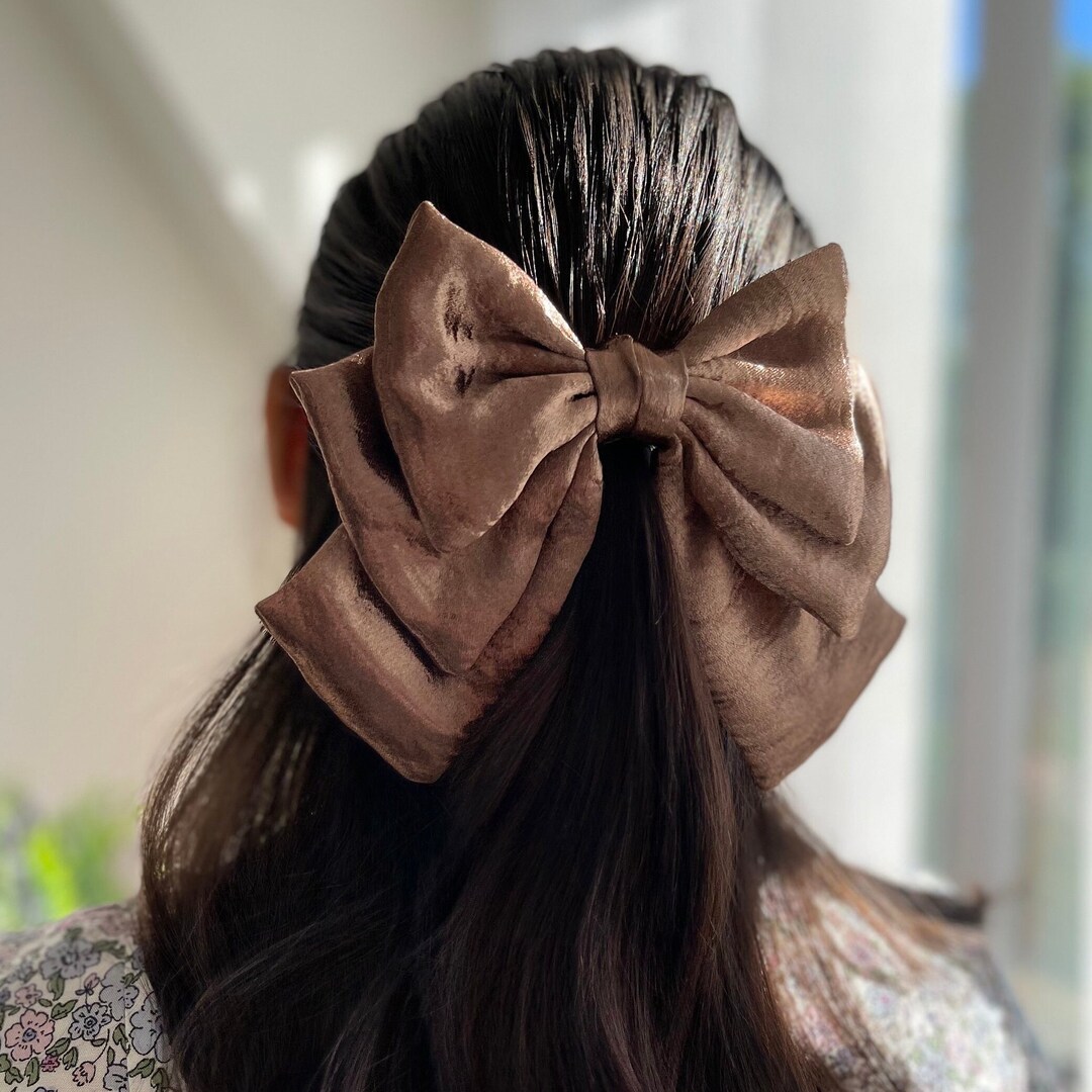 Christmas Gift for Her Medium Sized Brown Hair Bow for Bachelorette ...